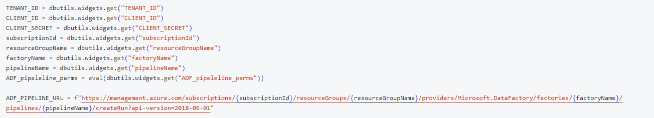 Triggering Azure Data Factory Pipelines from Databricks